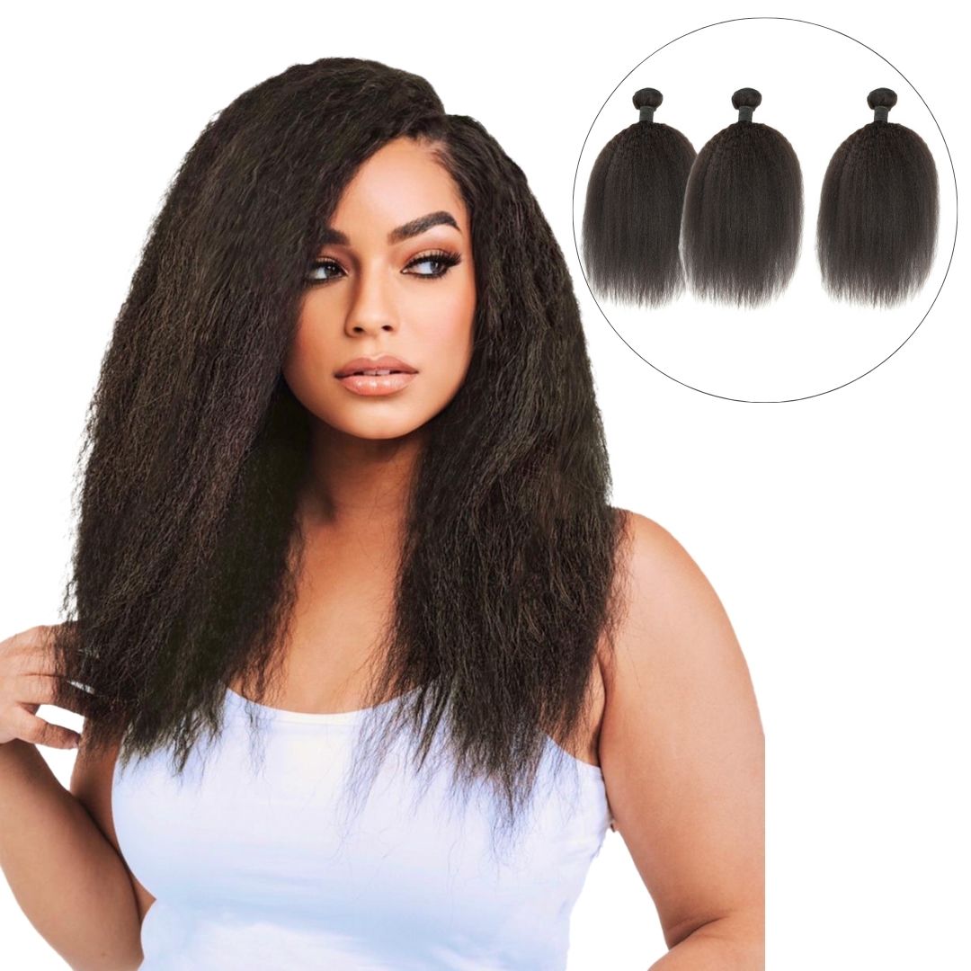 3 Weft Bundle: Jada - Kinky Straight - Traditional Weft Bundles ...